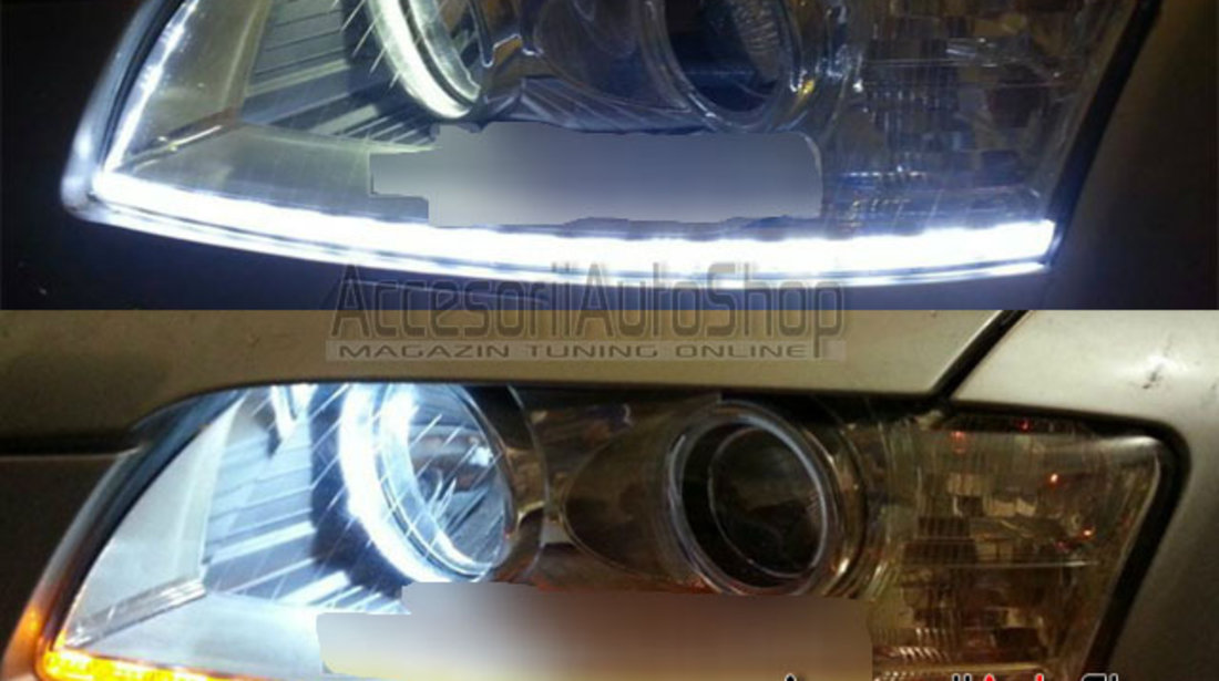 Lumini de zi flexibile DRL LED cu Semnalizare - AUDI VW SKODA BMW DACIA ... Lumini de zi flexibile DRL LED cu Semnalizare - AUDI VW SKODA BMW DACIA ...