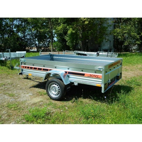Remorca Auto 750 Kg Boro Agro Basculabil 244x144 Cm Suspensie Cu Arcuri 686942