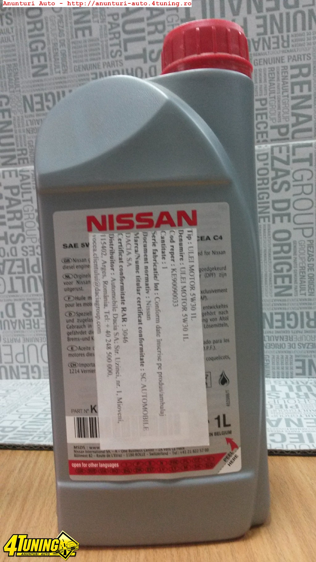 ULEI Motor 5W30 DPF 1 Litri ORIGINAL Nissan KE90090033 de vanzare #122552